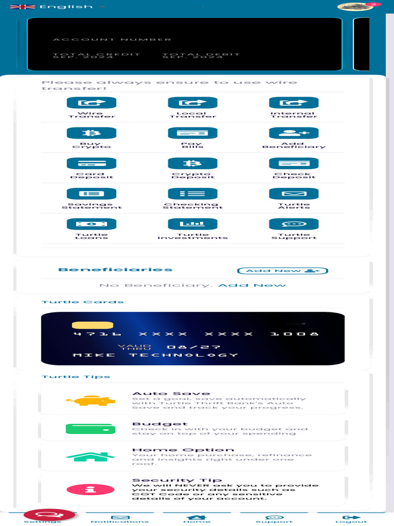 Account Turtle Thrift Bank | PDF | Savings And Loan Association | Banks
