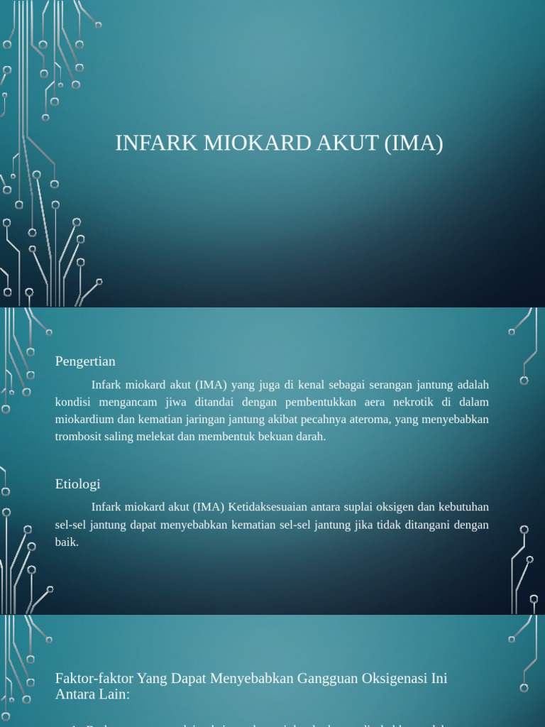 Infark Miokard Akut (Ima) | PDF | Pengembangan Diri | Kesehatan Holistik