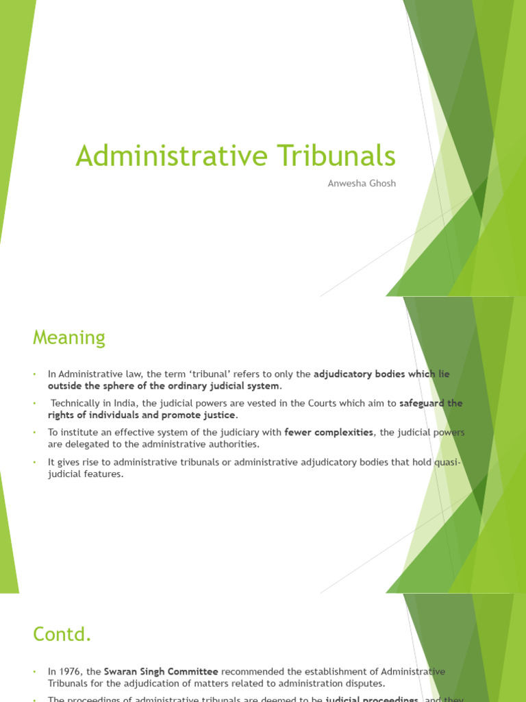 Administrative Tribunals | PDF | Tribunal | Jurisdiction