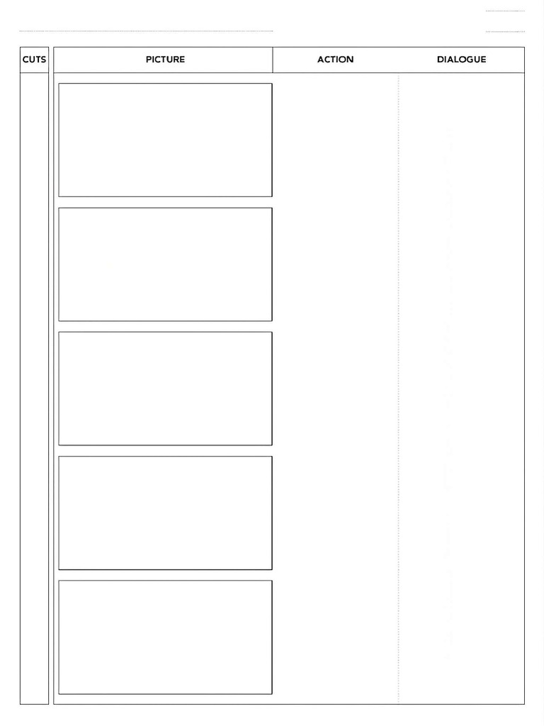 Formato Base de Storyboard | PDF