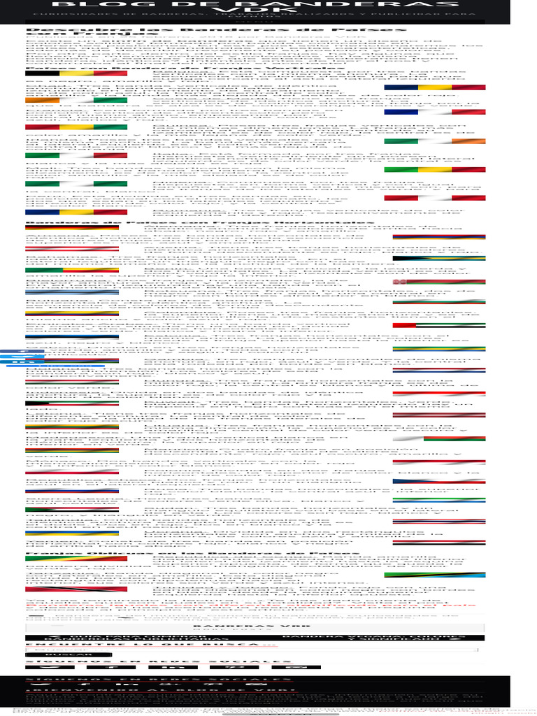 Banderas de Tres Colores Horizontales | PDF | Color | Rojo