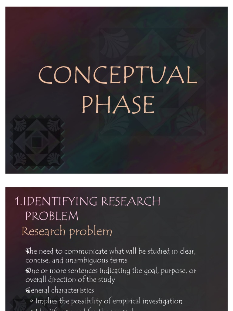Understanding the Conceptual Phase | PDF