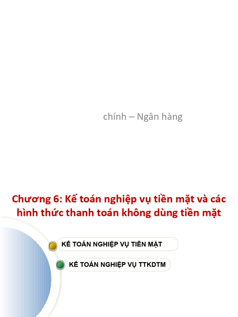Chuong 6 - Ke Toan Nghiep Vu Ngan Quy - sv3.1 | PDF