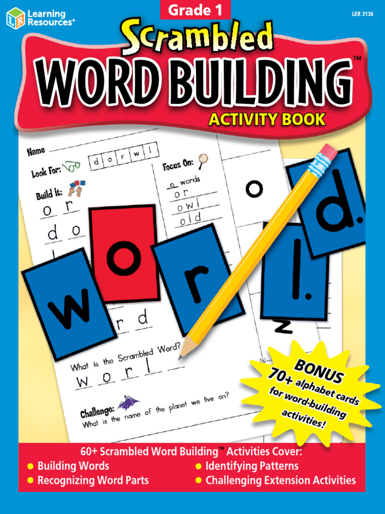 Scrambled Word Building Activity Book Grade 1 | PDF | Books
