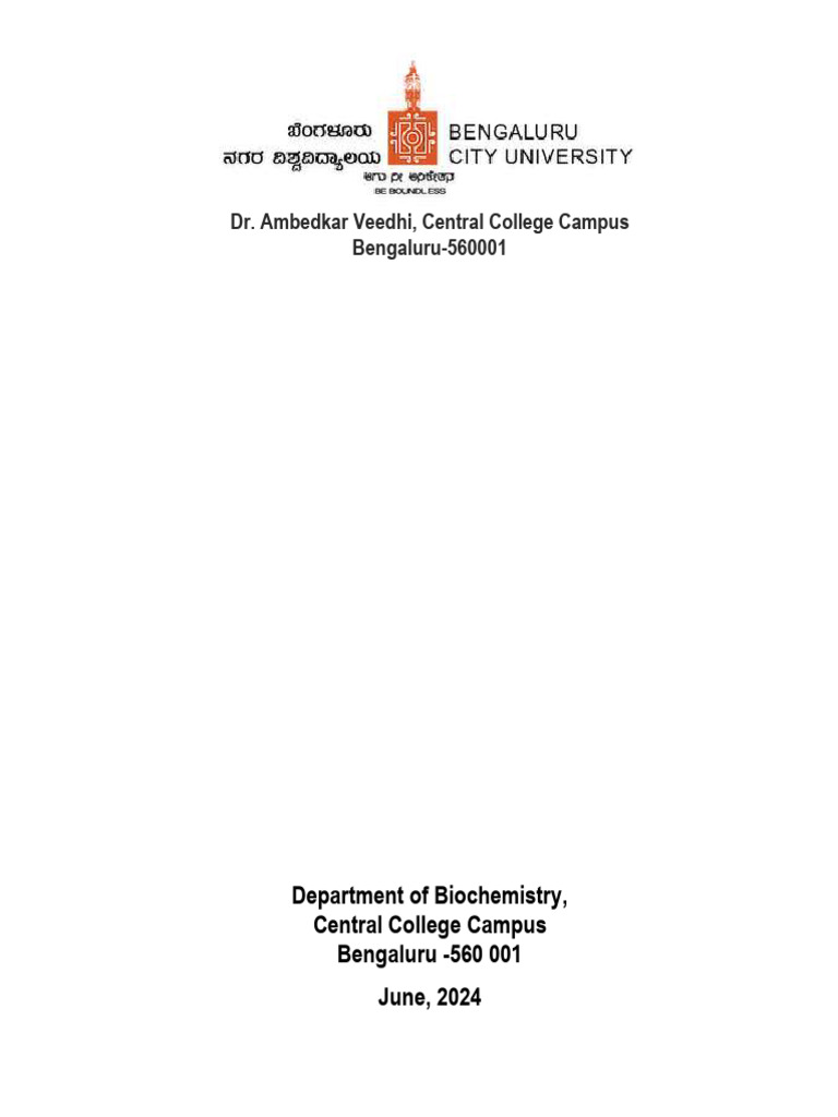 B.Sc. Biochemistry Syllabus 2024-25 | PDF | Chemical Bond | Chemical ...
