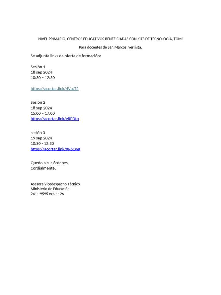 Links Programa Tecnología en El Aula | PDF | Tecnología