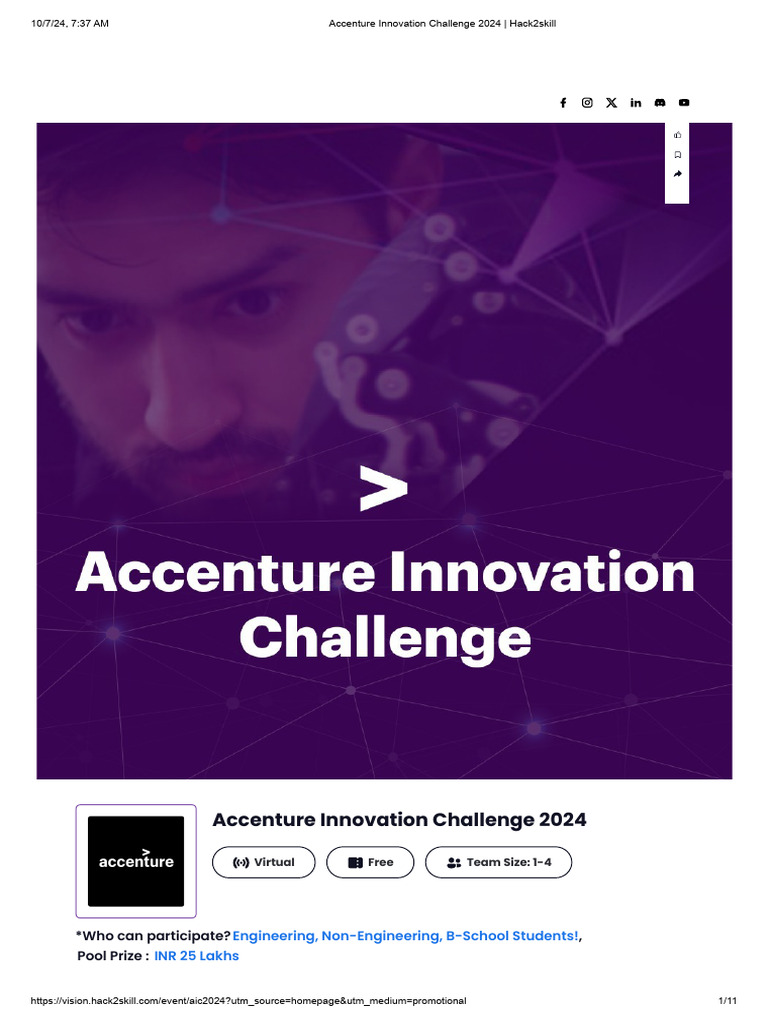 Accenture Innovation Challenge 2024 - NRCM | PDF | Innovation ...
