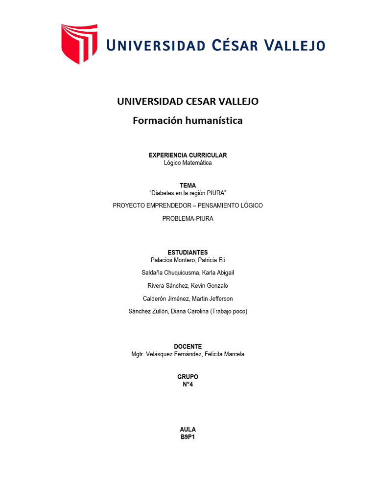 Proyecto de Emprendimiento Ucv | PDF | Diabetes | Enfermedades y trastornos