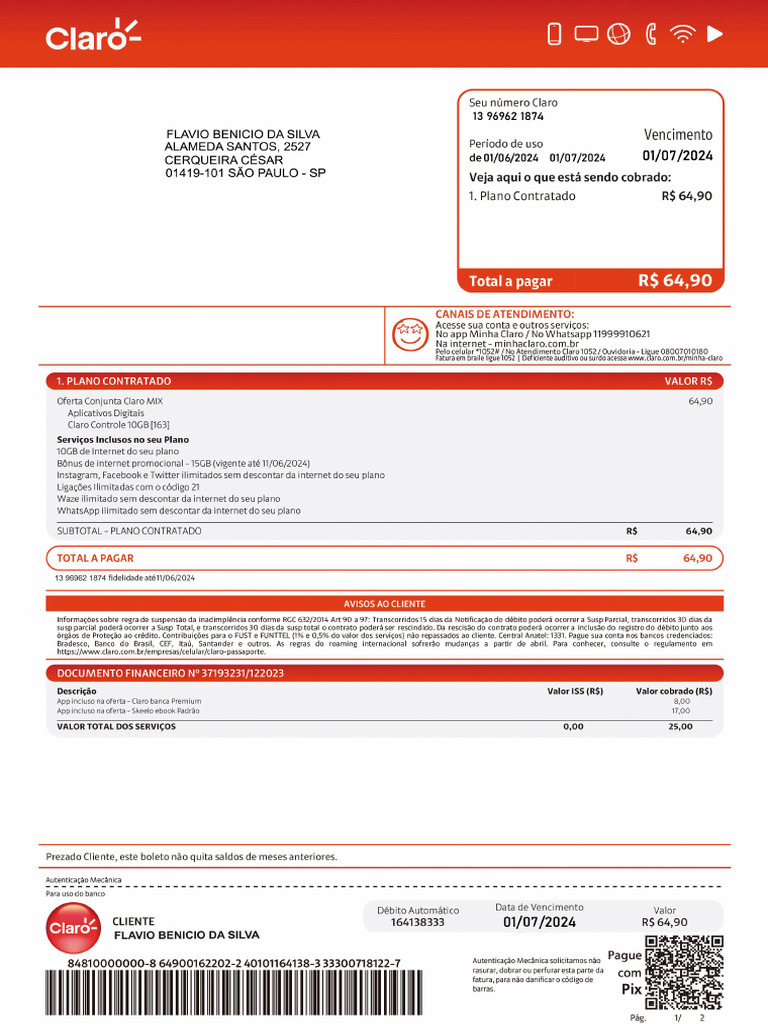 Flavio Comprovante | PDF