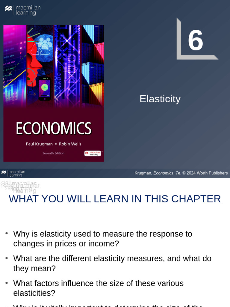 Krugmanwells7e Lecture Slides ch06 Micro Econ | PDF | Elasticity (Economics) | Demand