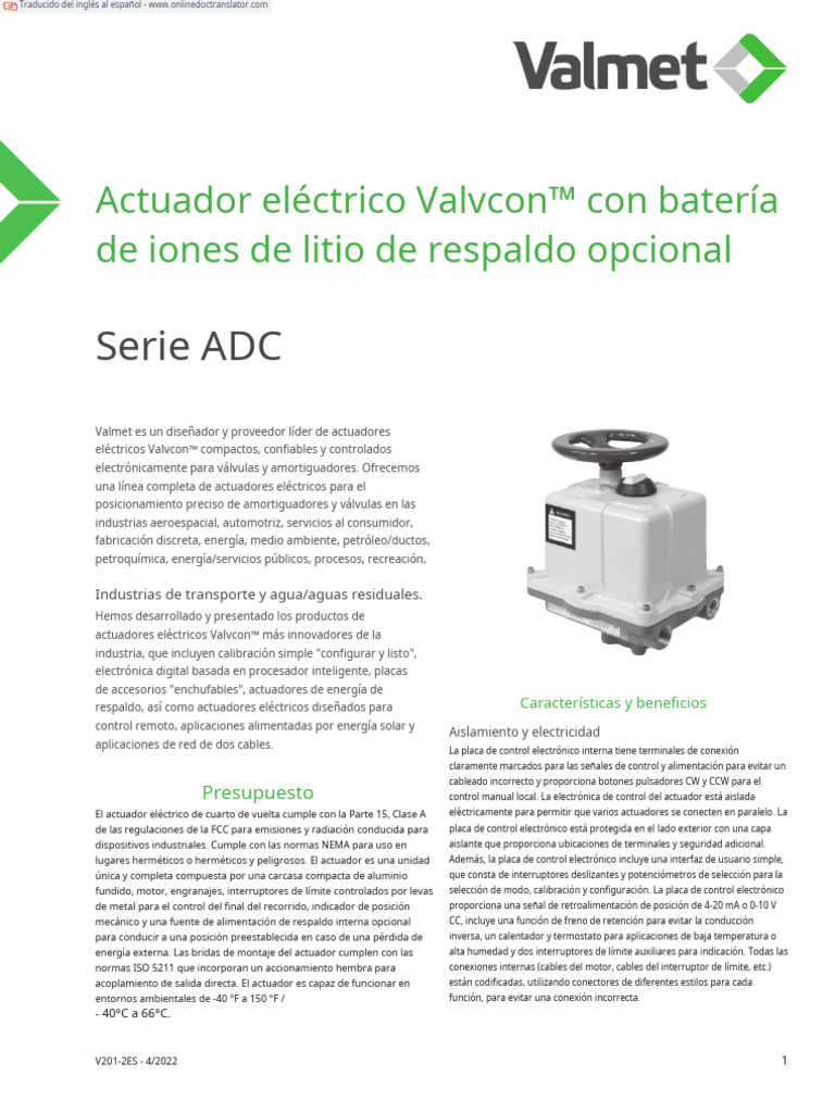 ADC VALVCON - En.es | PDF | Cambiar | Solenoide