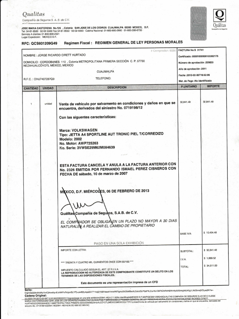 Documentos Carro | PDF