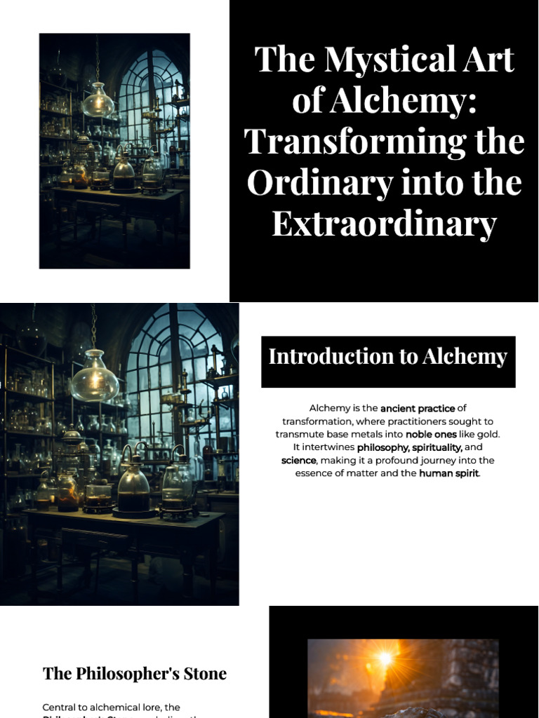The Mystical Art of Alchemy Transforming The Ordinary Into The ...