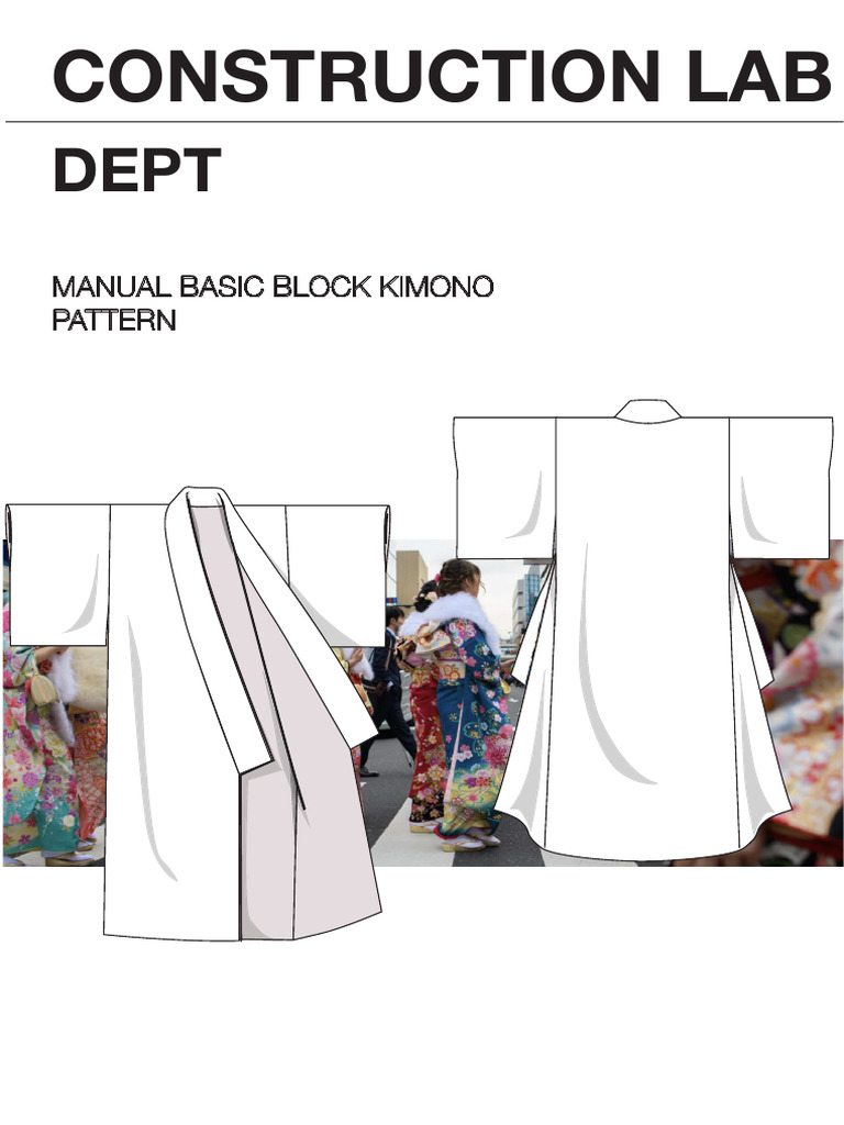 Kimono Basic Block Manual NEW | PDF | Geometry | Mathematical Concepts