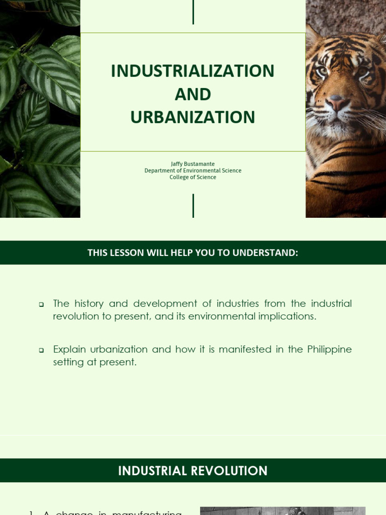 Lesson 7 - Industrialization and Urbanization | PDF | Urbanization ...