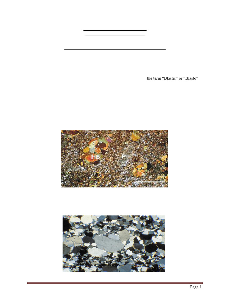 Metamorphic Rock Textures Explained | PDF | Rock (Geology) | Rocks
