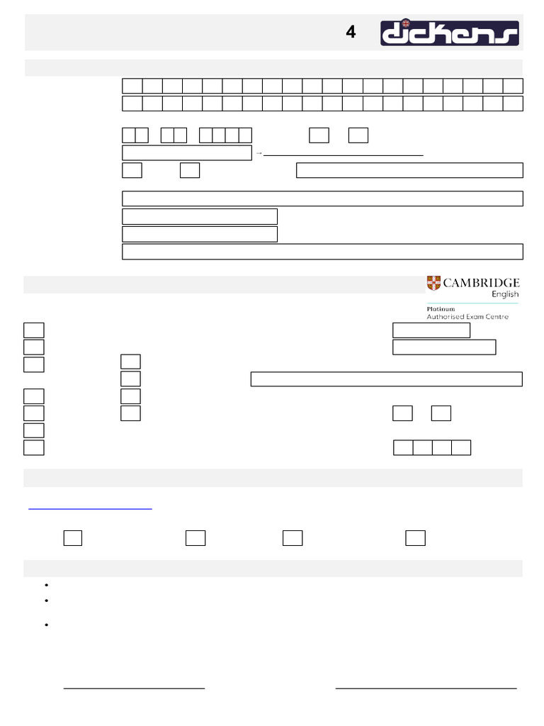 Formulario Cambridge English 2024 v2 | PDF