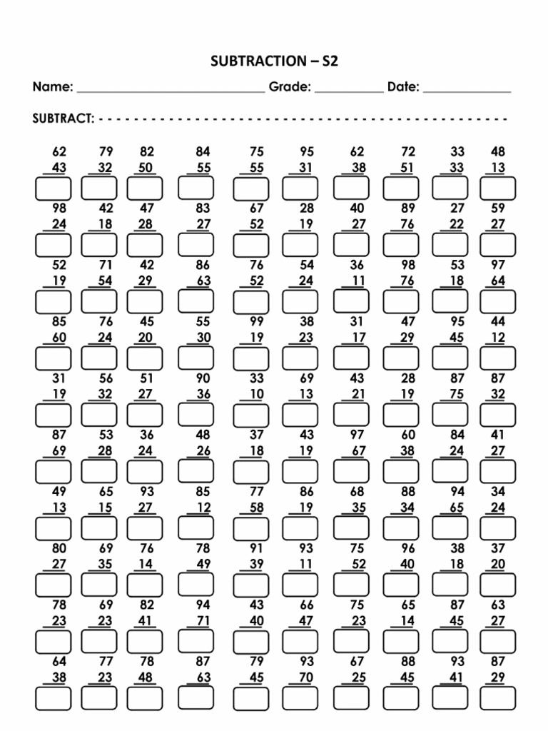 WINDOW CARD Subtraction | PDF