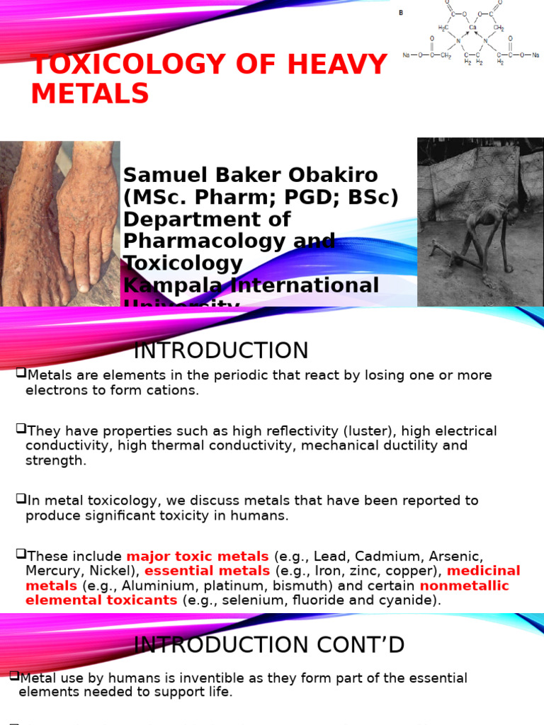 Heavy Metals Toxicology Overview | PDF | Arsenic | Mercury (Element)