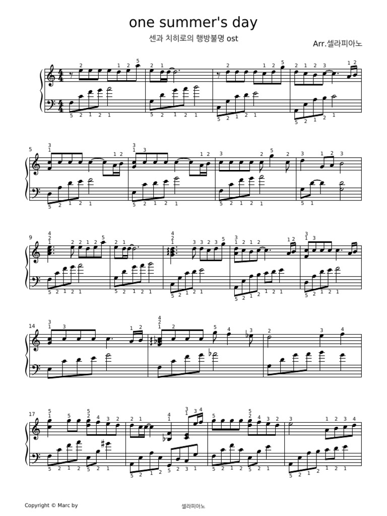 One Summers Day | PDF