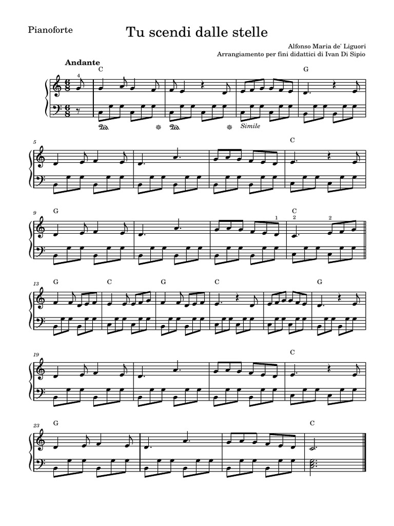 Tu Scendi Dalle Stelle | PDF