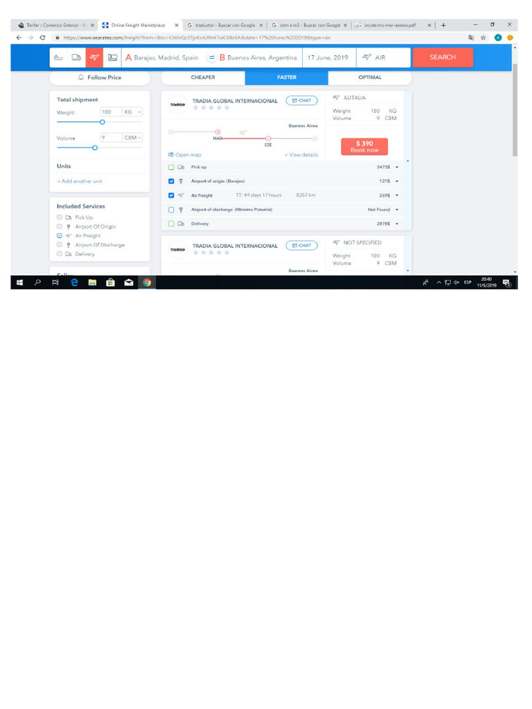 Flete Excavadora | PDF