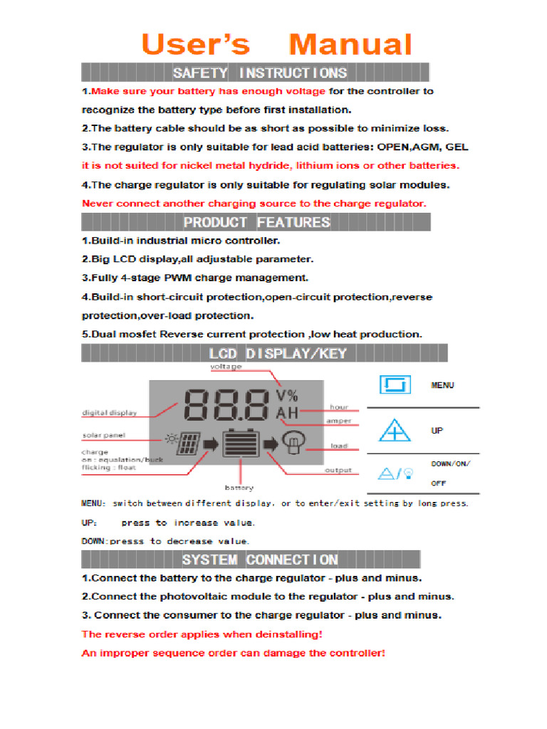 Solar Charge Controller | PDF