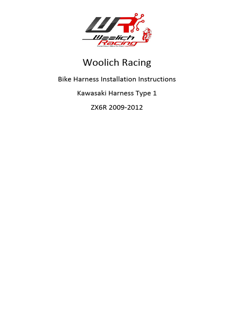 Kawasaki ZX6R Harness Installation Guide | PDF | Electrical Connector ...