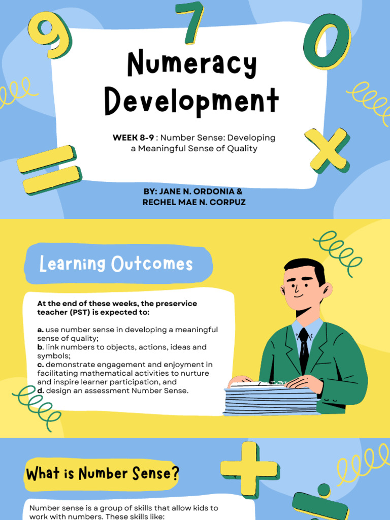 Week 8 9 Numerary Development | PDF | Concept | Cognition