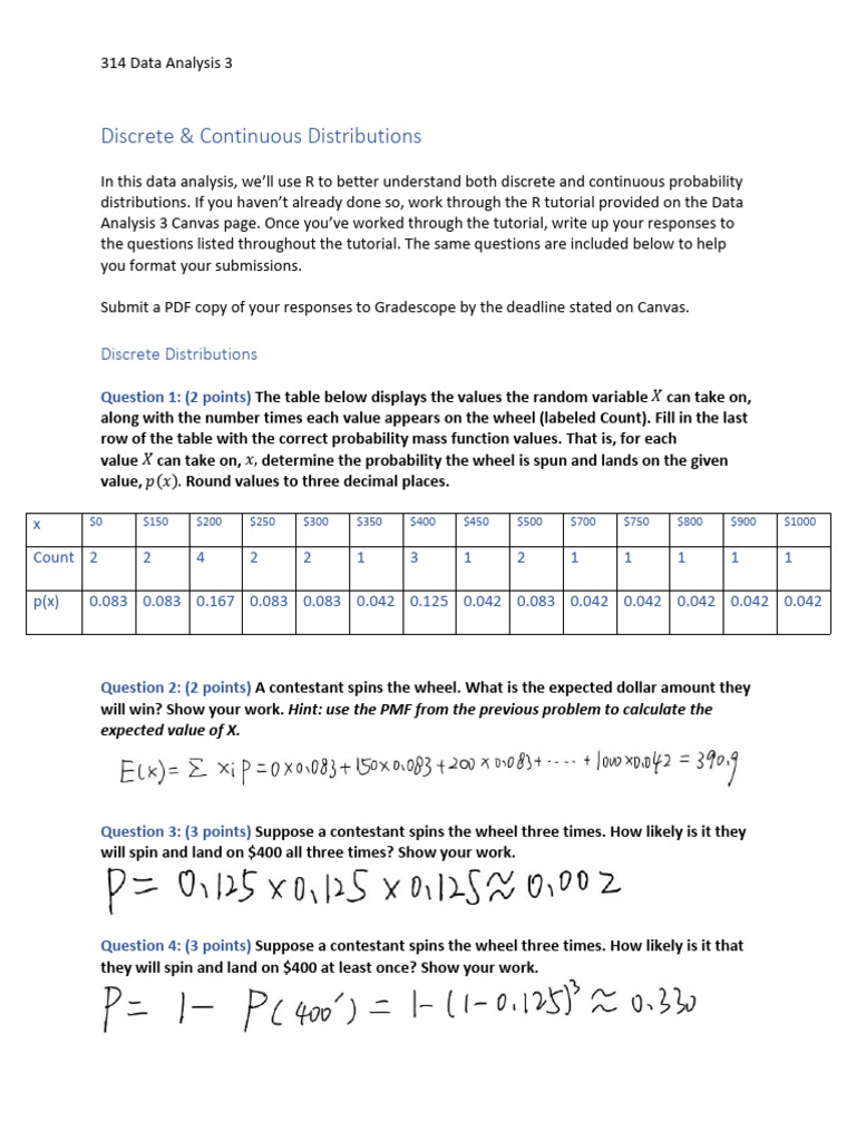 R Analysis of Probability Distributions | PDF | Probability ...