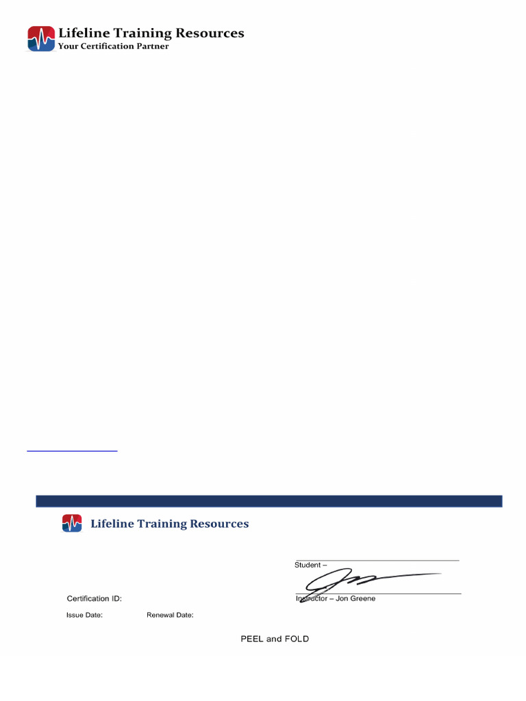 RCP Certificate | PDF