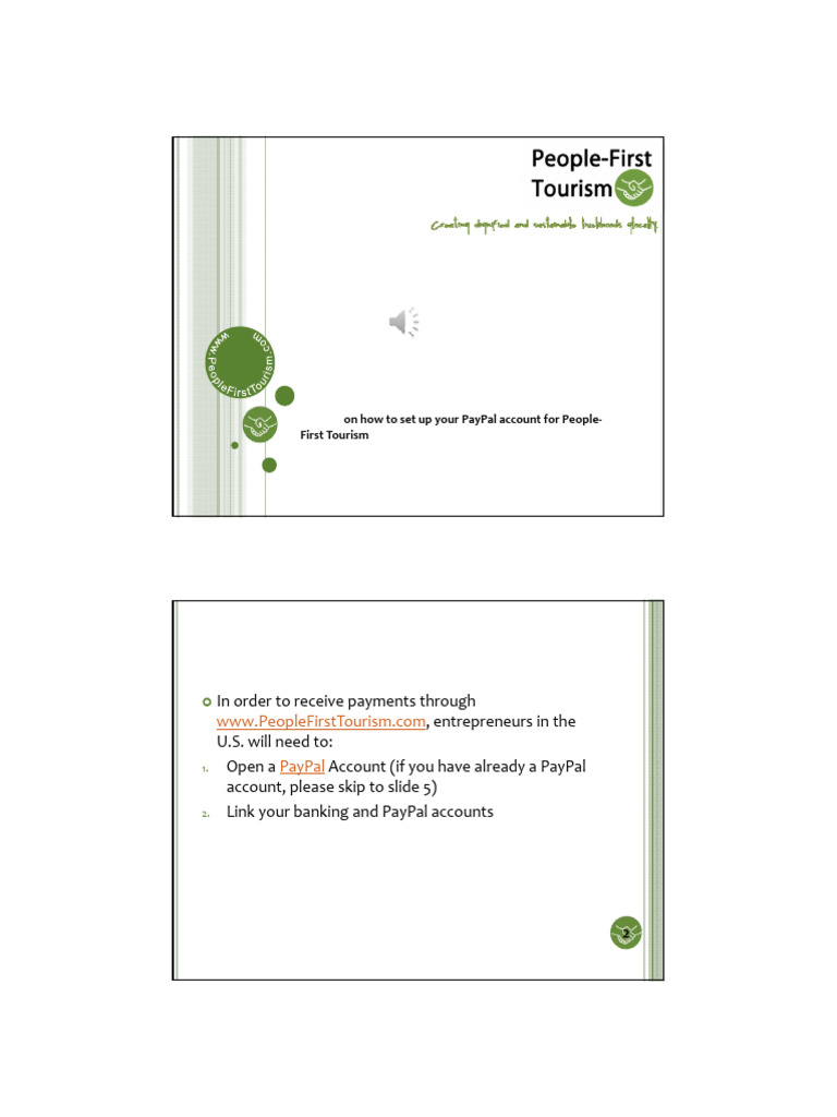 PayPal Setup for Tourism Entrepreneurs | PDF | Pay Pal | Computing