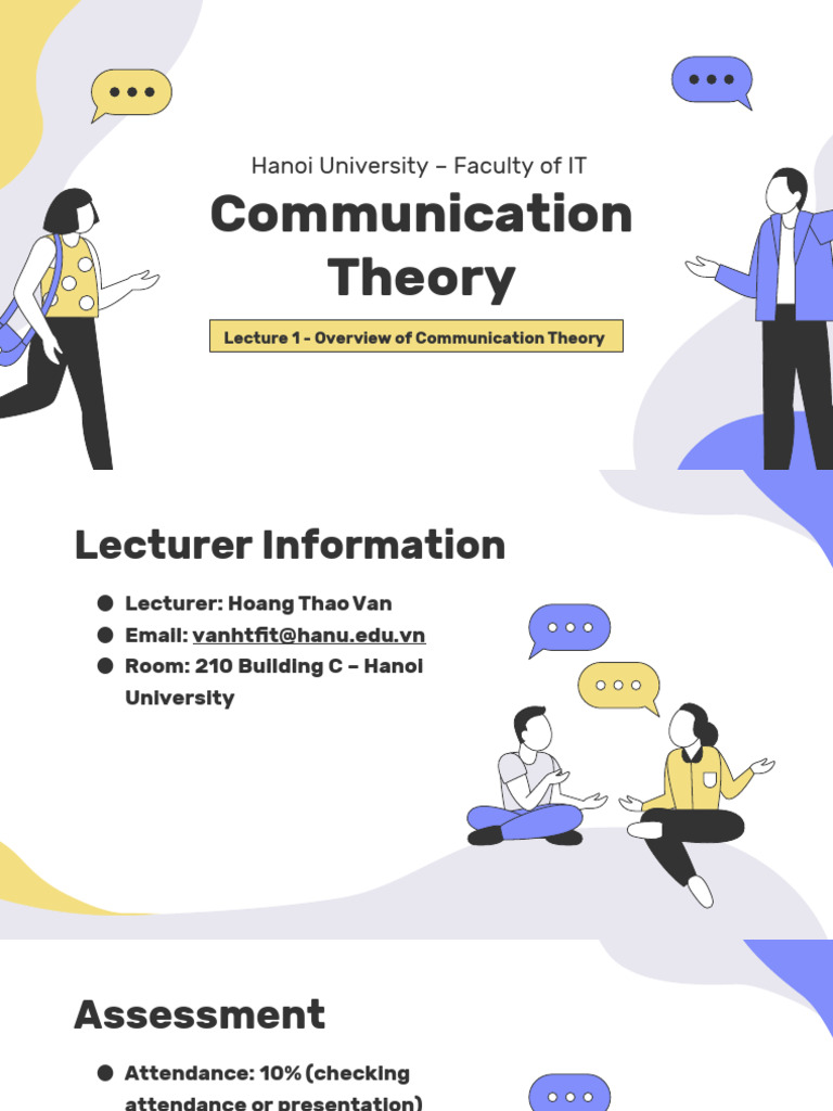 Lec 1 - Overview of Communication Theory | PDF | Educational Assessment And Evaluation | Teaching