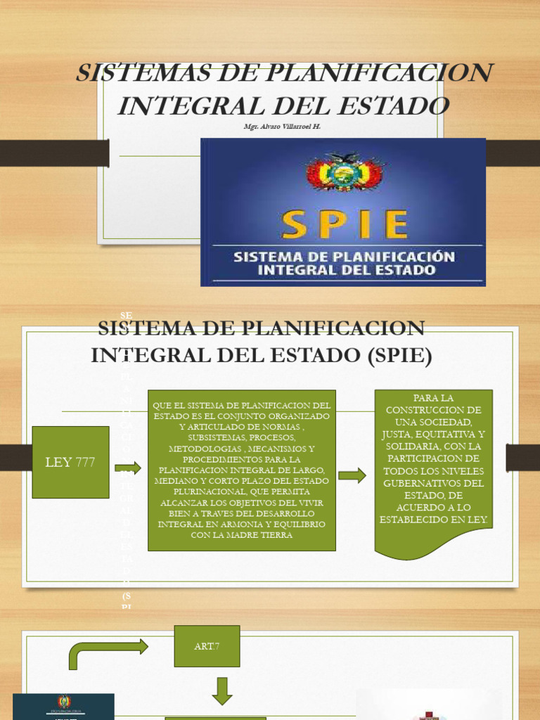 Presentacion de La Ley SPIE 777 | PDF | Planificación | Evaluación