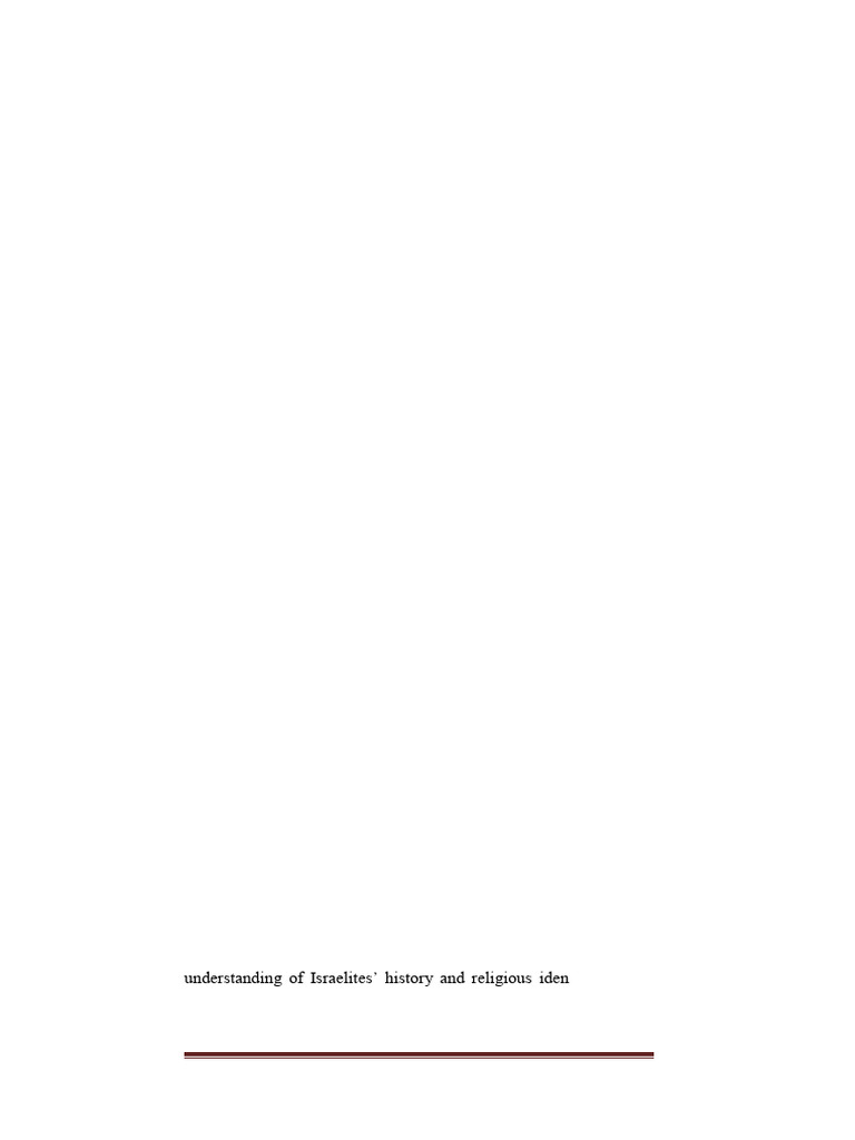 Anameje The Rise of Monotheism in Israel and Its Implications in Human ...