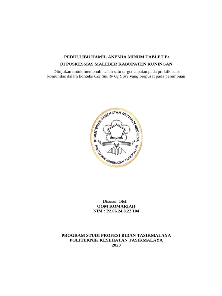 Laporan Komunitas - Oom Komariah | PDF