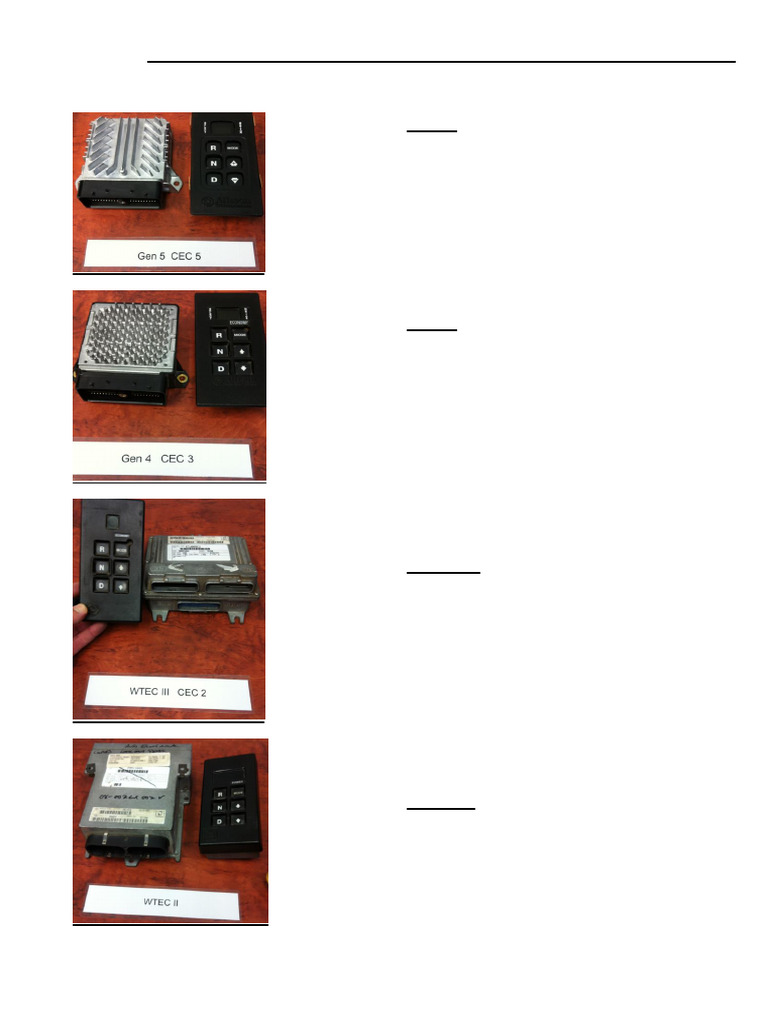 TCM Shift Controllers | PDF
