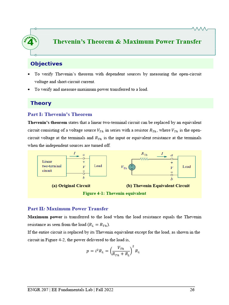 Lab 4 | PDF | Resistor | Electrical Network