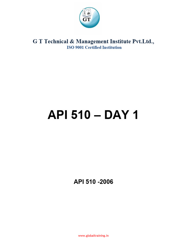 API 510 Certification Course | PDF