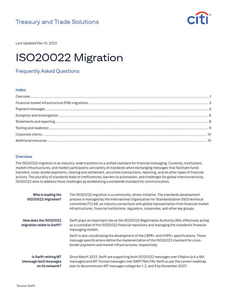 ISO-20022-FAQs | PDF | Computing | Financial Services