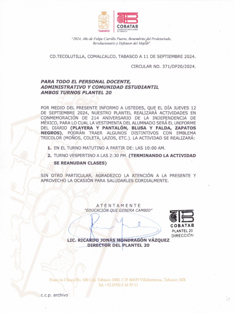 Circular No 371 | PDF