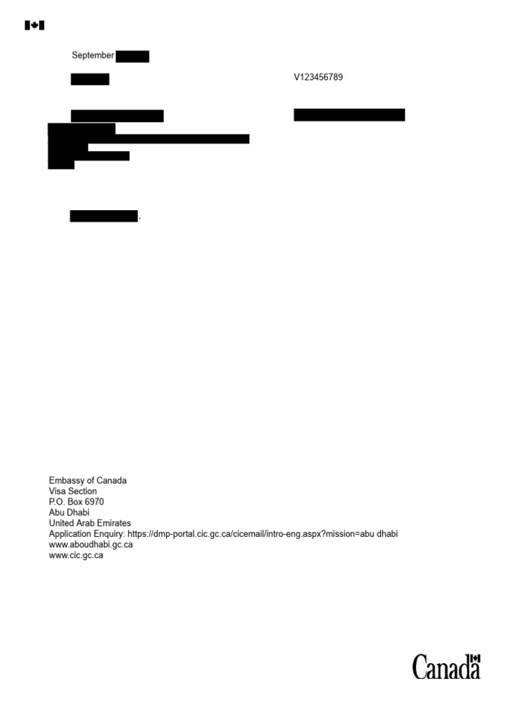 Imm 5621 Visitor Visa Rejection Letter Example | PDF | Crimes | Crime ...