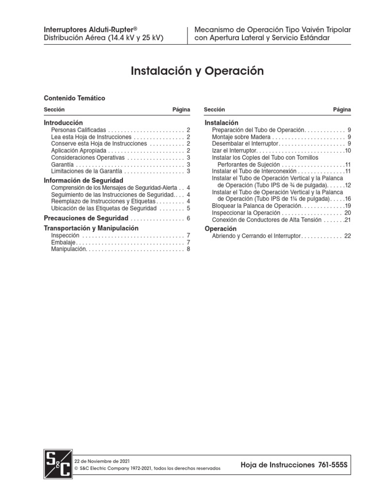 Mecanismo de Operacion Tripolar Alduti | PDF | Tornillo | Cambiar