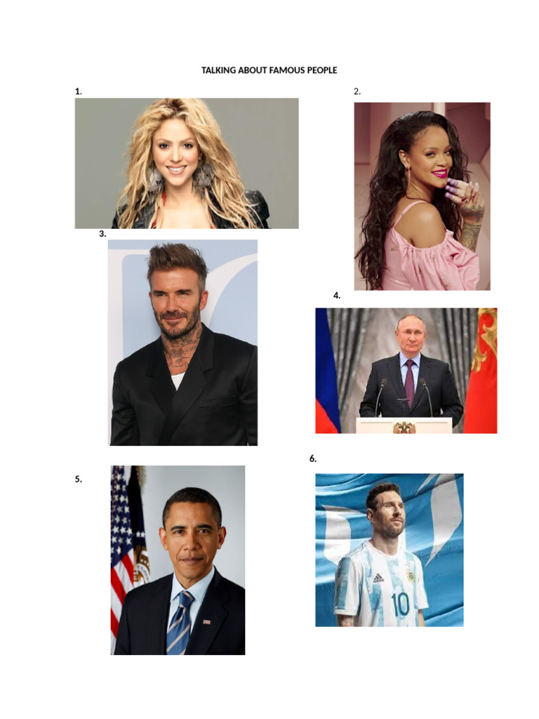 Talking About Famous People | PDF