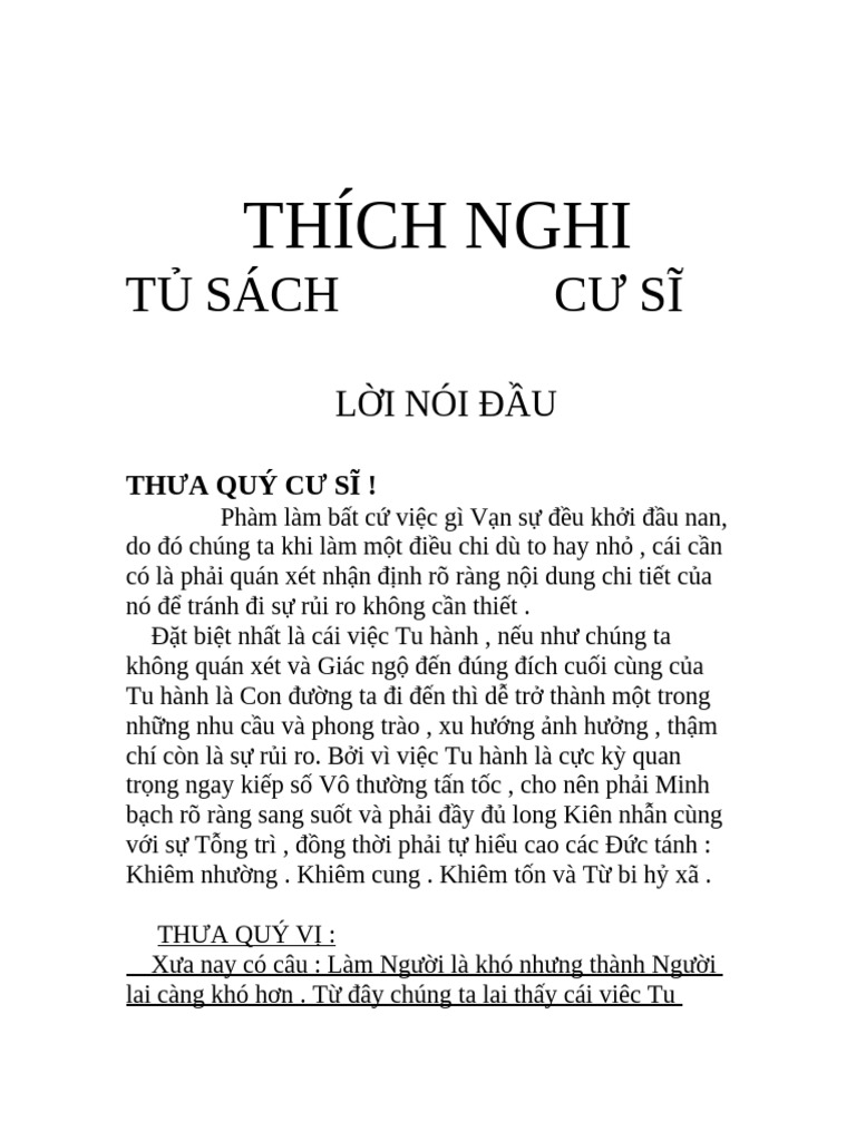 Thích Nghi | PDF