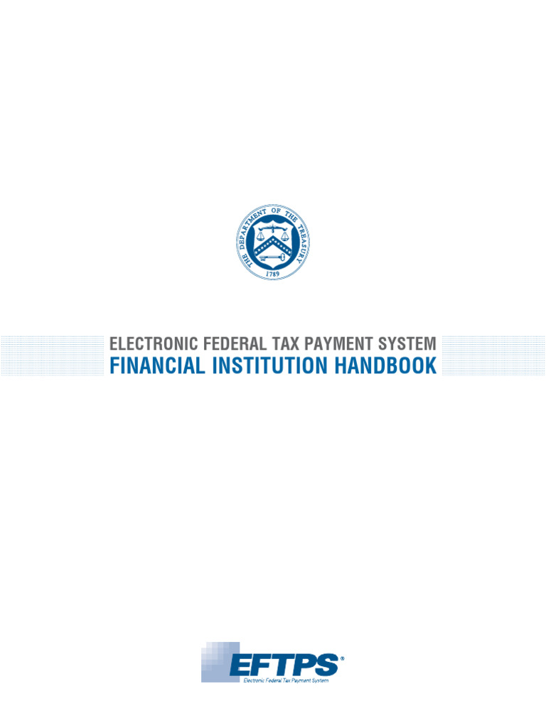 Financial Institution Handbook | PDF | Internal Revenue Service | Payments