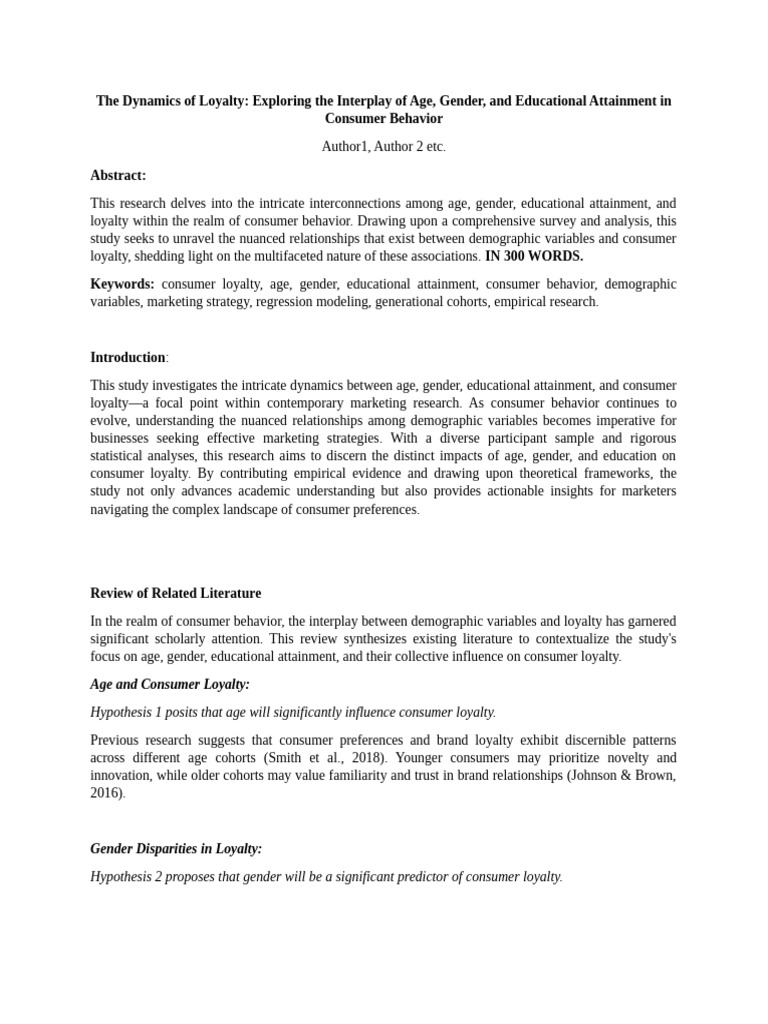 FULL ARTICLE FORMAT | PDF | Statistics | Survey Methodology