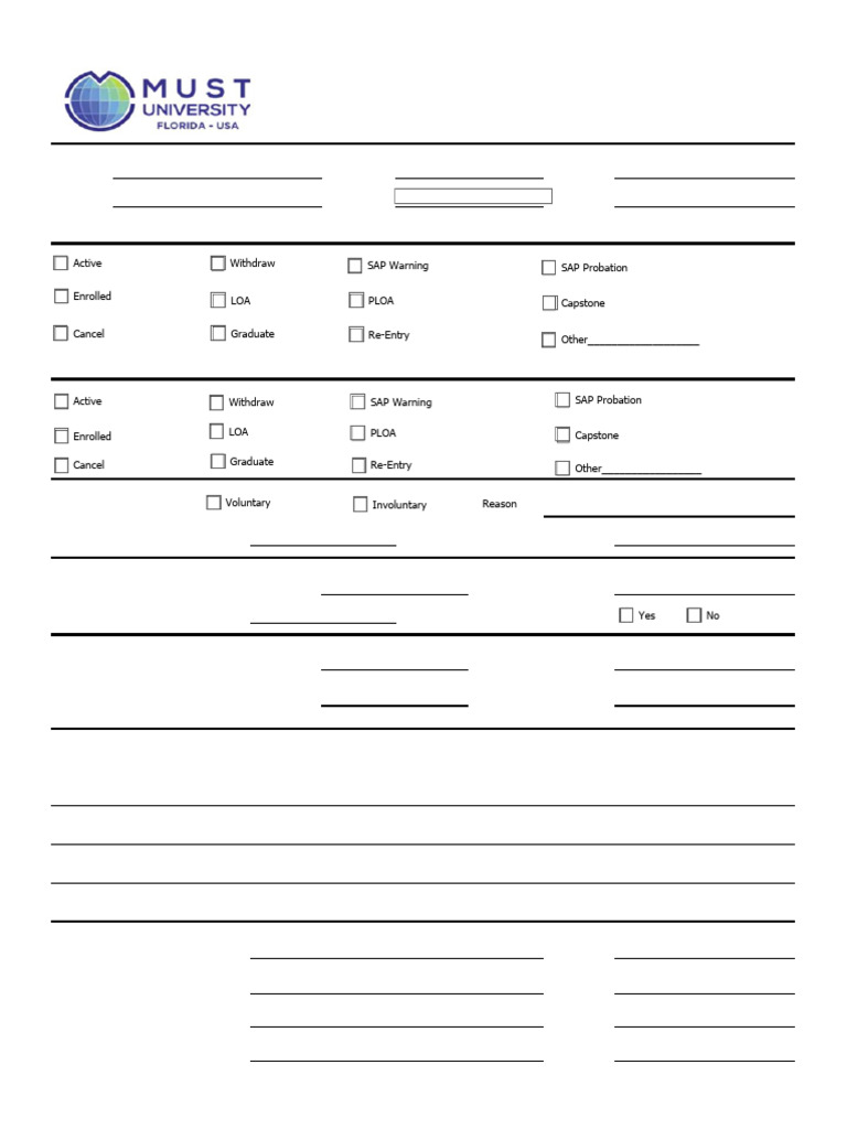 Priscilla Do Carmo Martins - MUST Status Change Form 2024 | PDF ...