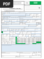 Formulario 500 Editable Base | PDF | aduana | Arancel