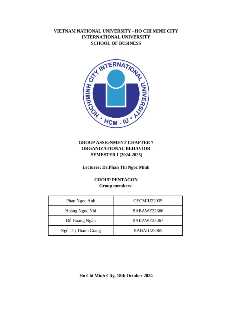 Case Study Chapter 7 - PENTAGON | PDF | Motivation | Motivational